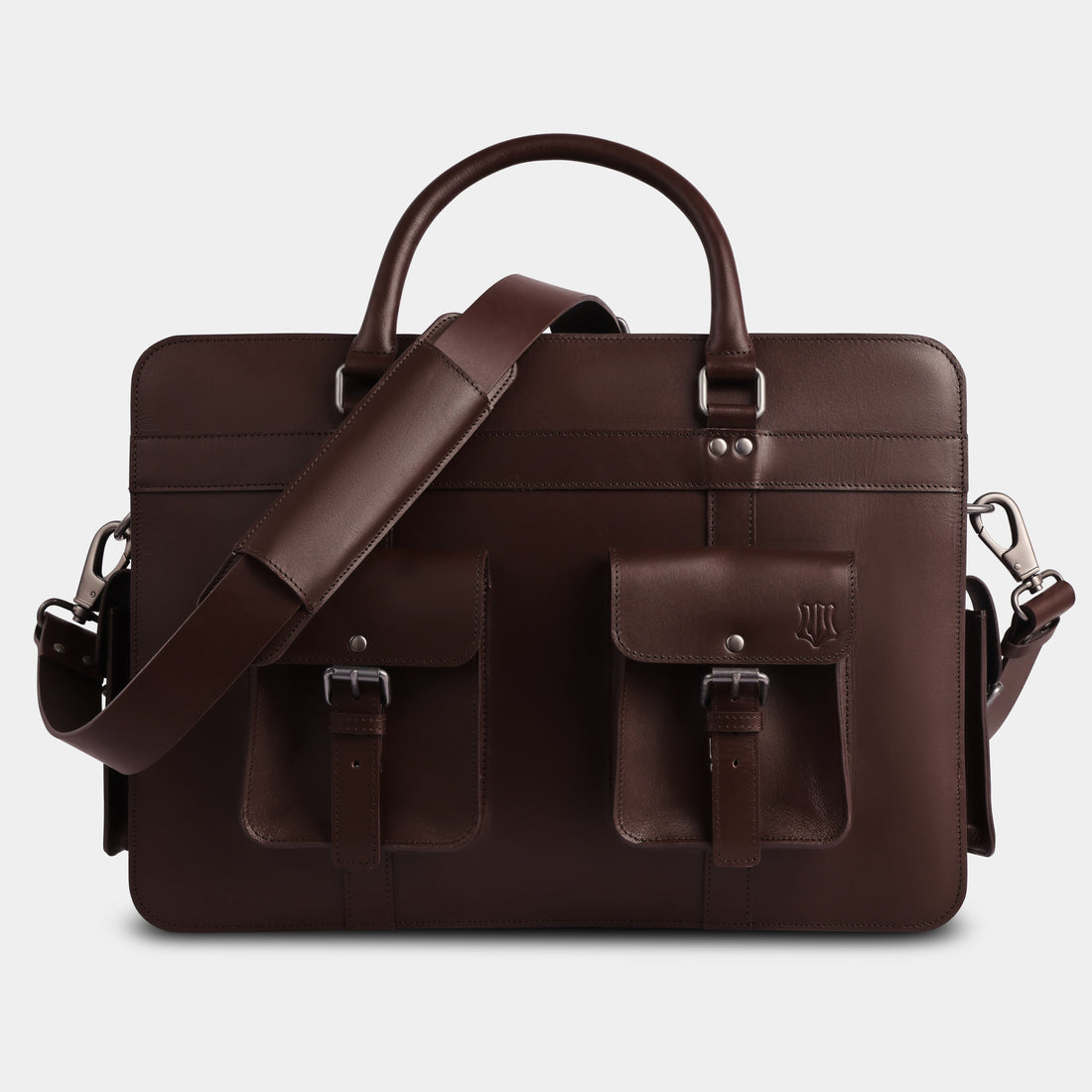 The Navigator | Leather Briefcase Flight Bag for Men – The Real Leather Co.