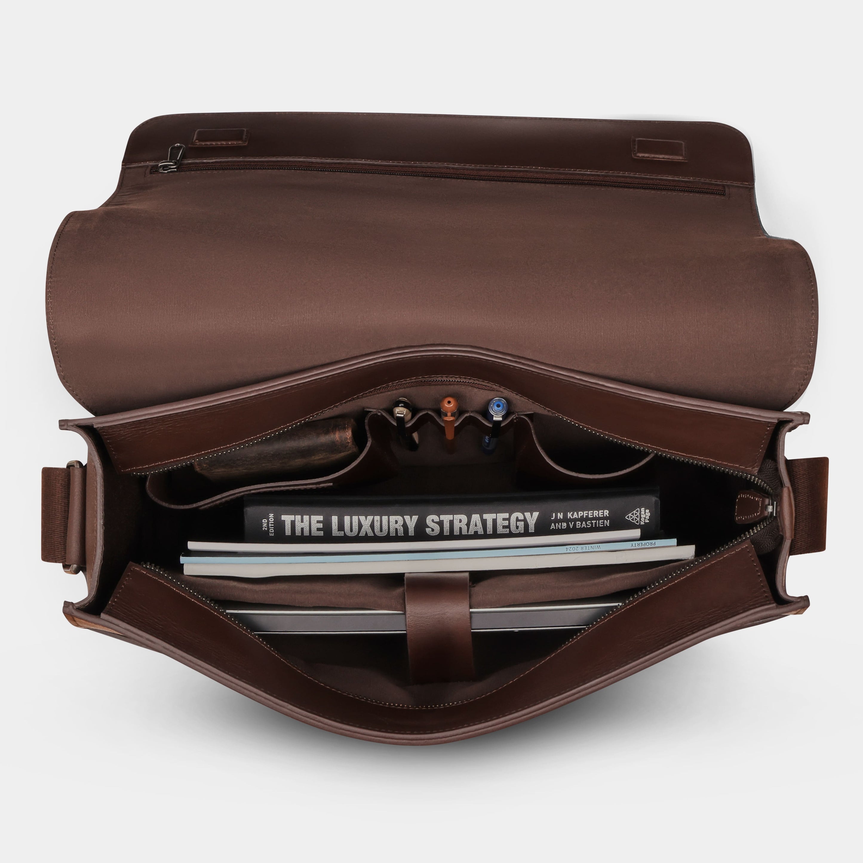The Herald | Leather Messenger Satchel Bag for Men – The Real Leather Co.
