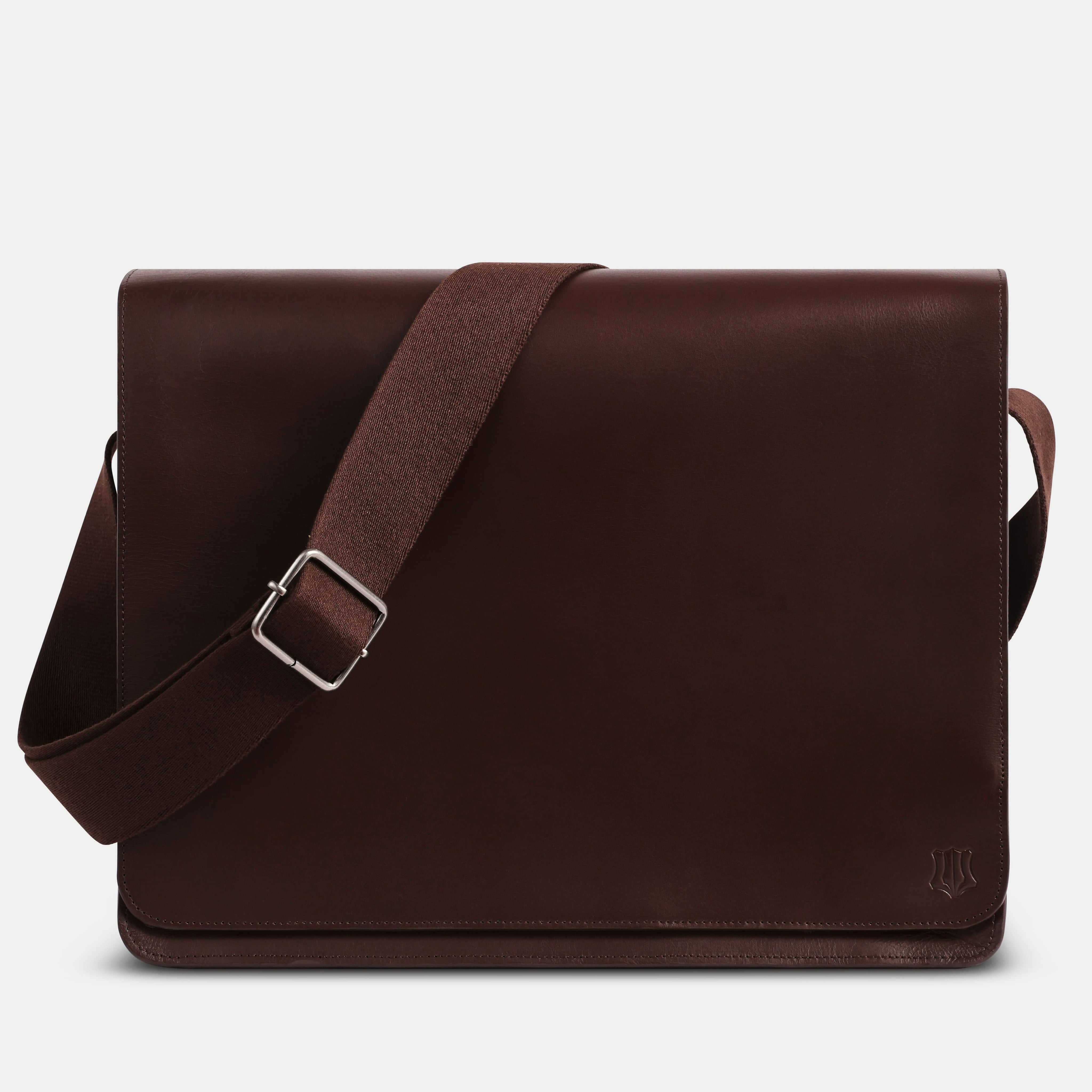 The Herald | Leather Messenger Satchel Bag for Men – The Real Leather Co.