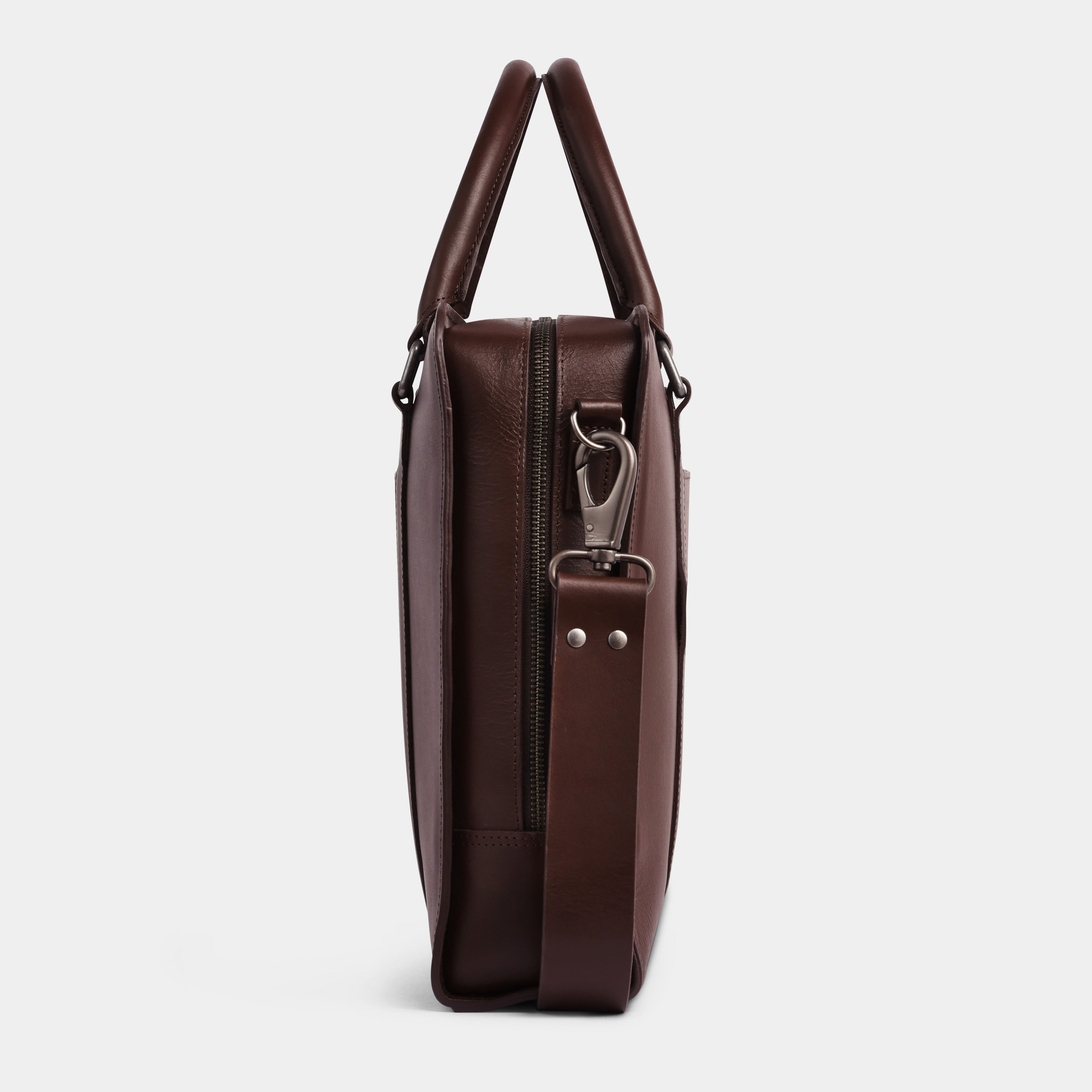 The Executive | Leather Briefcase Laptop Bag for Men – The Real Leather Co.