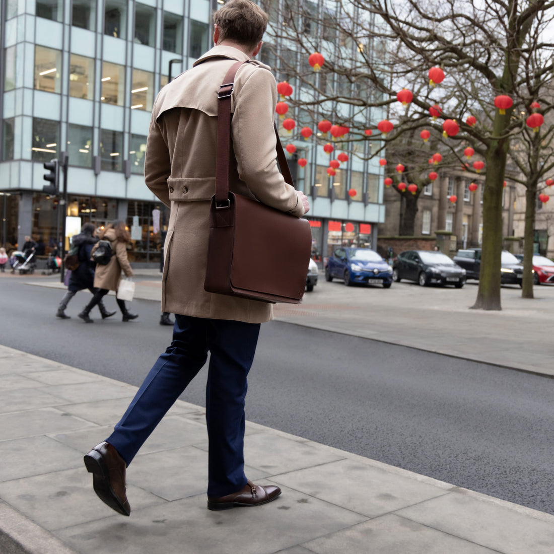 The Herald | Leather Messenger Satchel Bag for Men – The Real Leather Co.