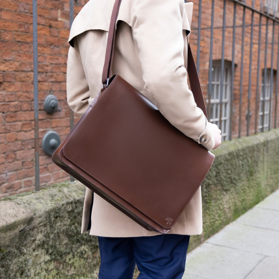 The Herald | Leather Messenger Satchel Bag for Men – The Real Leather Co.