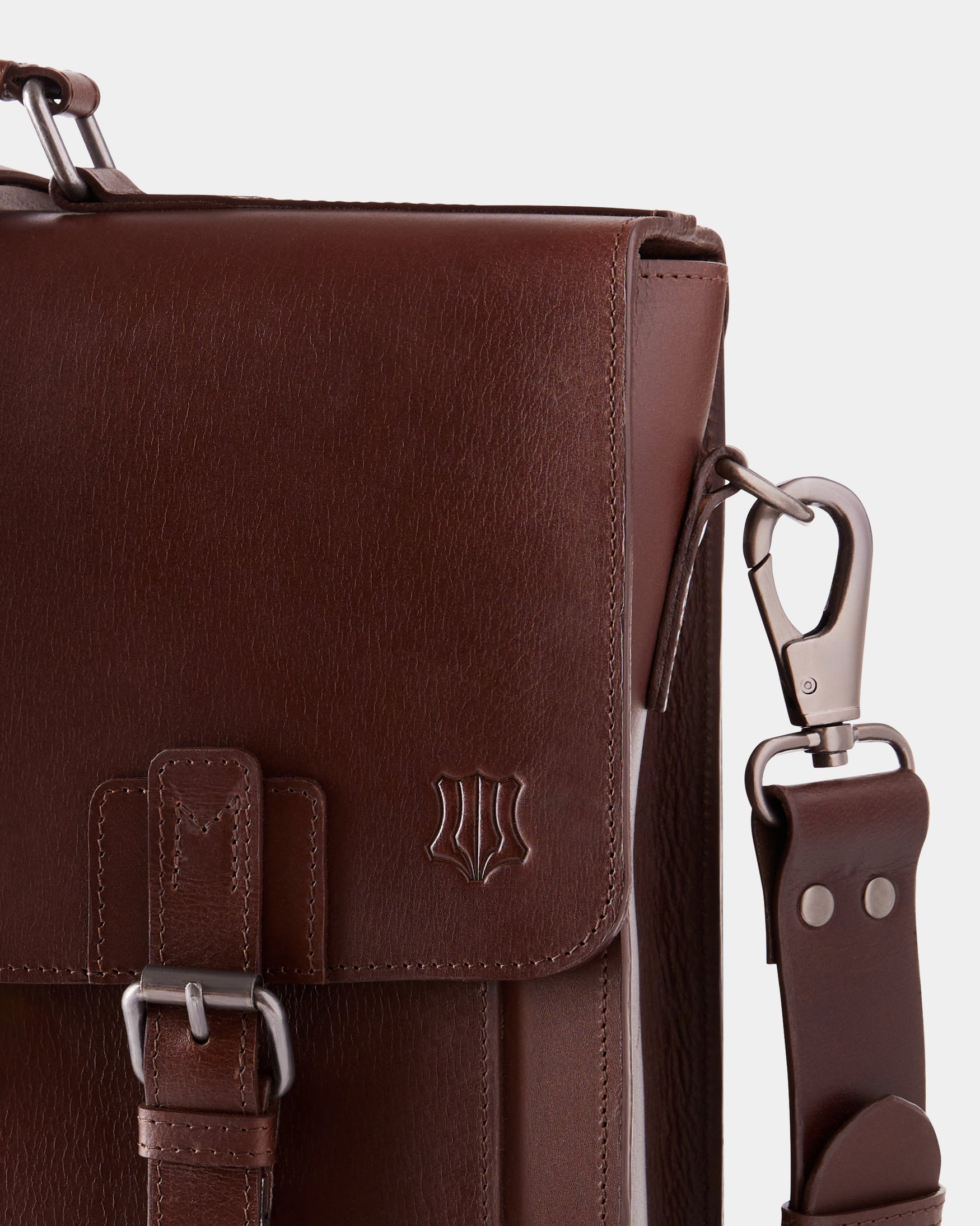 The Heritage Brown Leather Satchel Briefcase – The Real Leather Company
