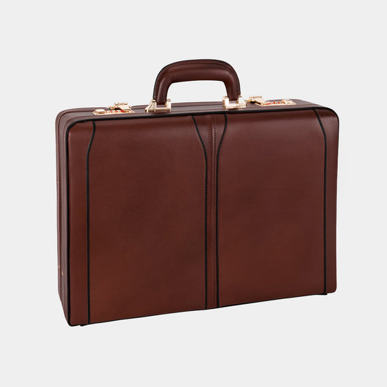 Black Attaché Case - Expandable – The Real Leather Co.