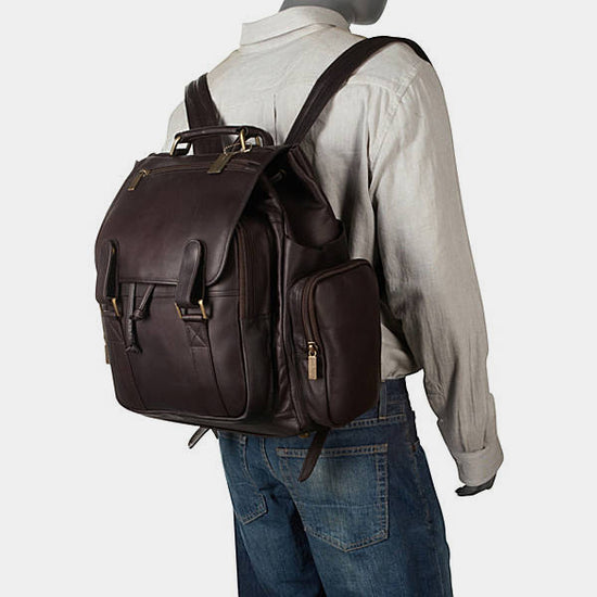 Large Womens All Leather Backpack for Laptops – The Real Leather Co.