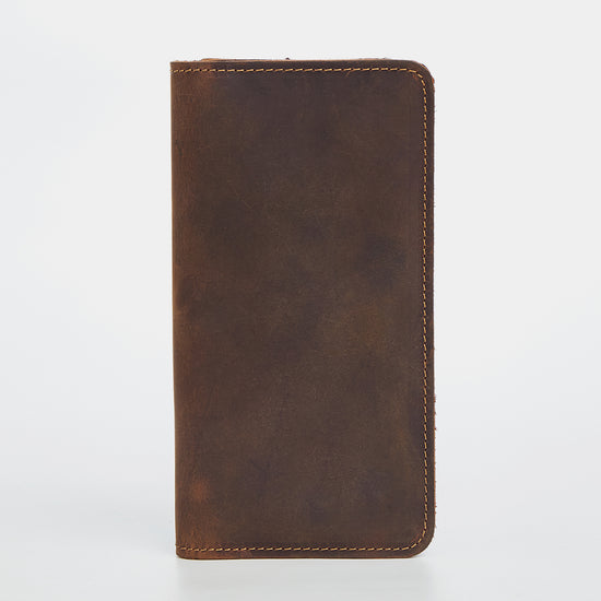 Long Leather Wallet for Men - Large Style – The Real Leather Co.