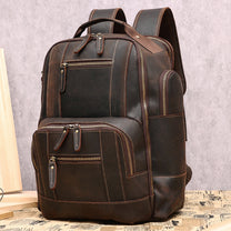 Brown Leather Laptop Backpack for Work for Men – The Real Leather Company