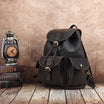 Leather Drawstring Backpack - Large Top Grain Leather Rucksack – The ...
